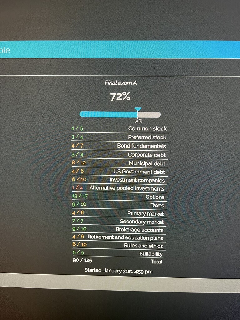 Recommended Study Plan - FINRA Series 7 - Achievable community: GRE ...